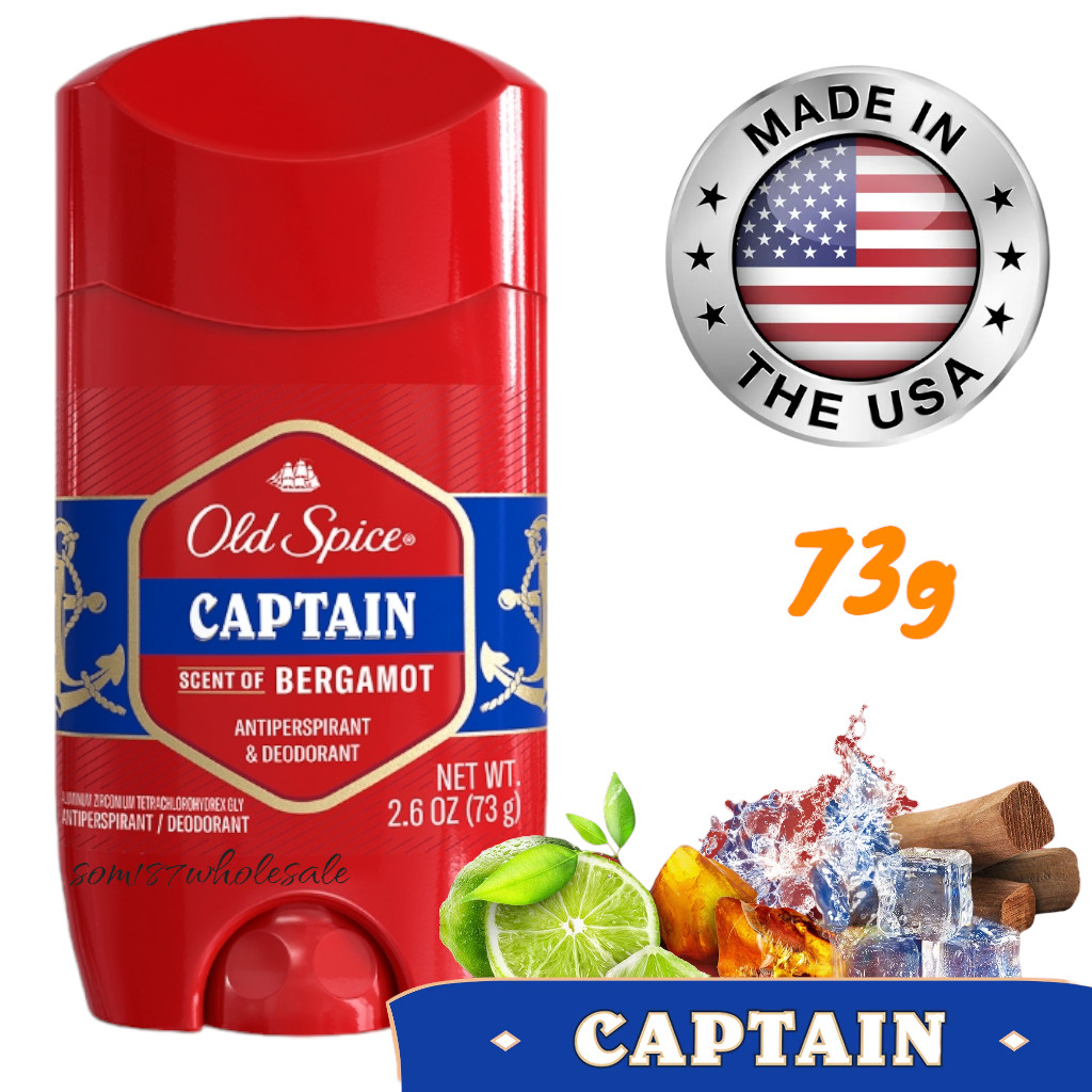 Old Spice Red Collection Captain Scent Invisible Solid Anti-Perspirant ...