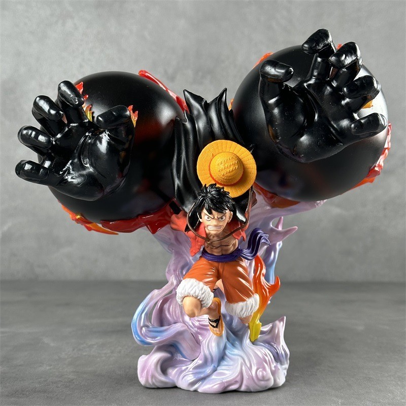 One Piece Double Fist Luffy สามความเร็ว Grizzly ปืน Luffy หมวกฟาง Group ...