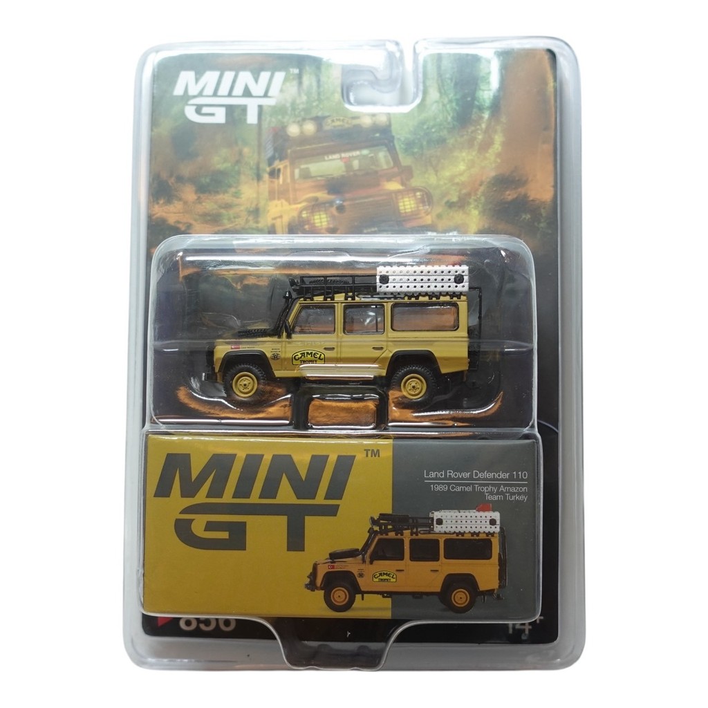 MINI GT No.856 Land Rover Defender 110 1989 Camel Trophy Amazon Team ...