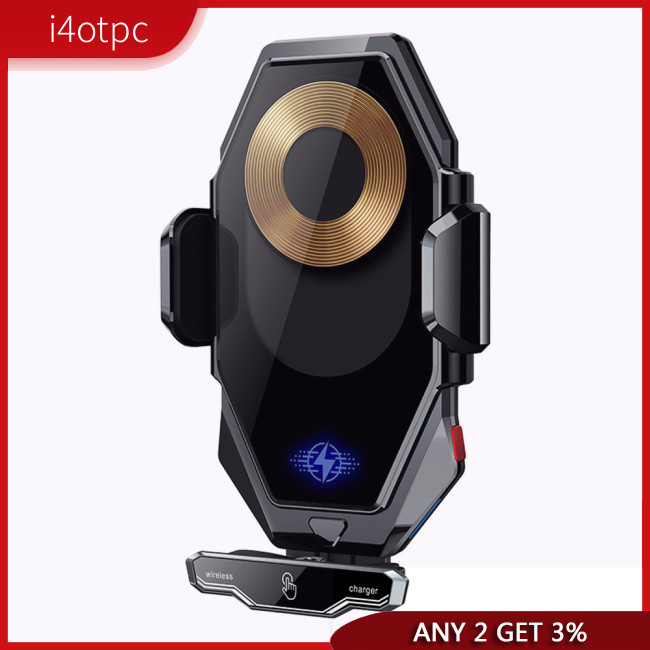 I4otpc ที่วางโทรศัพท์ในรถยนต์ ช่องระบายอากาศ แท่นชาร์จไร้สาย 15w ชาร์จเร็ว อุปกรณ์ยึดนําทาง ...