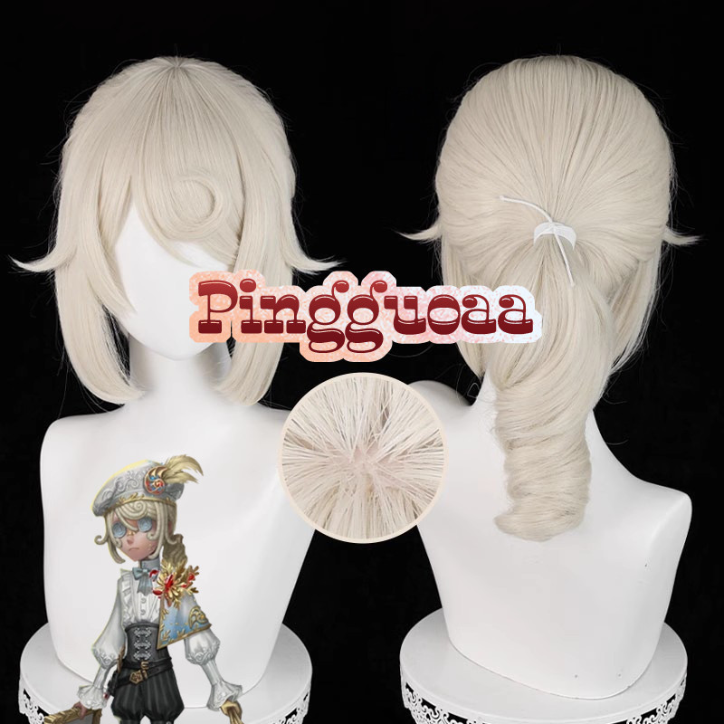 Identity V Golden Ratio Edgar Valden Painter Cosplay Wig 40cm Long ...