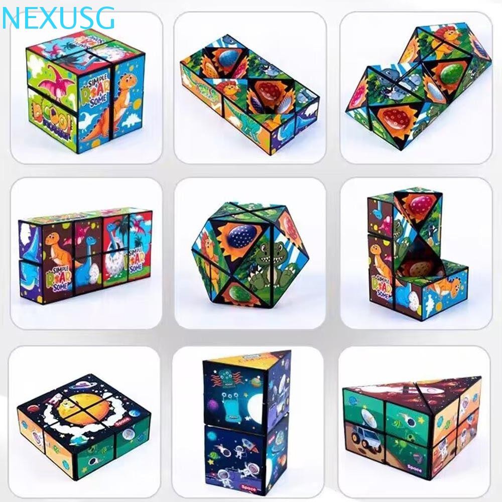 Nexusg Magic Cube, 3D หมุนการ์ตูน Intelligence Cube Magic ของเล่น, Intelligence Cube Planet ...