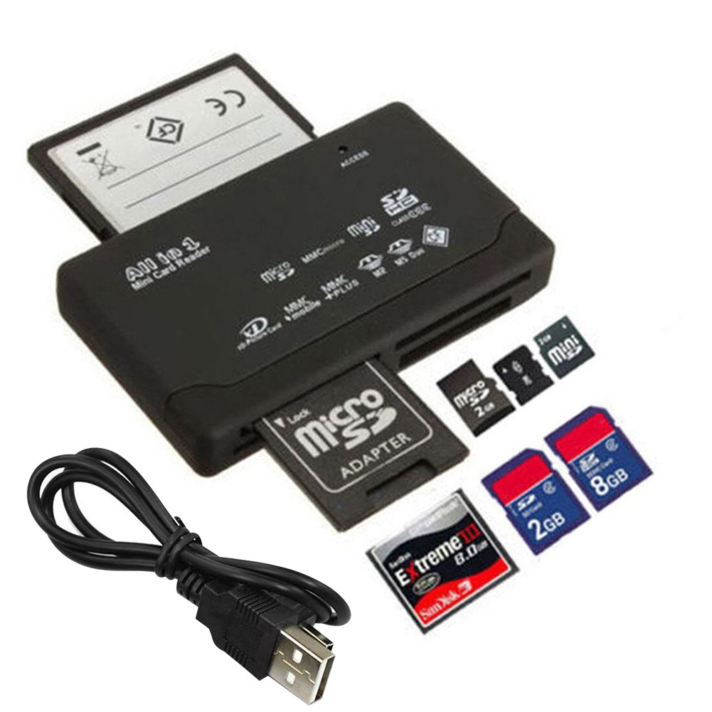 เครื่องอ่าน USB อเนกประสงค์ เครื่องอ่านการ์ดหน่วยความจำ All in One Mini ...