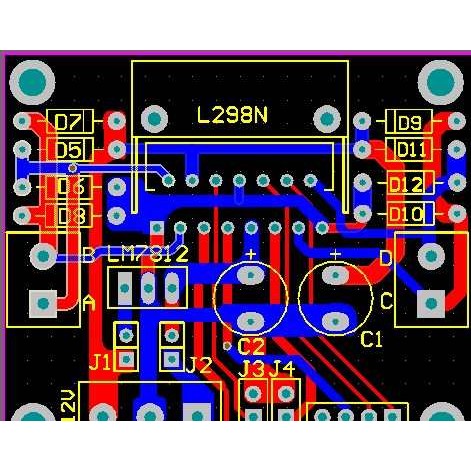 L298n โมดูลไดรฟ์มอเตอร์ Principle Chart pcb l298 DC Motor Driver ...