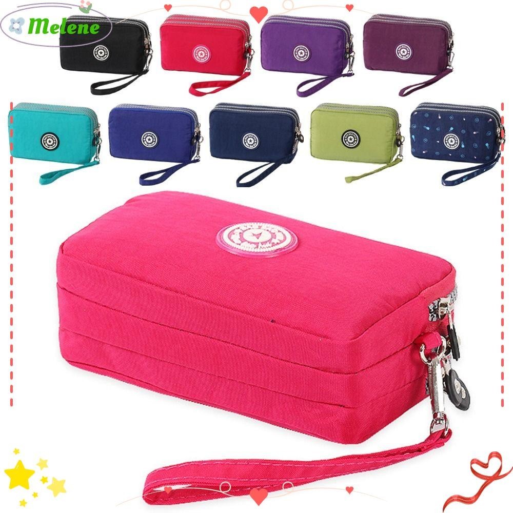 Melene กระเป๋าสตางค์ กระเป๋าใส่เหรียญ บัตรเครดิต หูฟัง มีซิป กันน้ํา ...