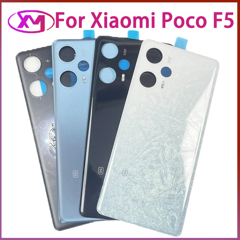 สําหรับ Xiaomi Poco F5 5G ฝาหลังแบตเตอรี่ด้านหลังเปลี่ยนด้วยสติกเกอร์ ...