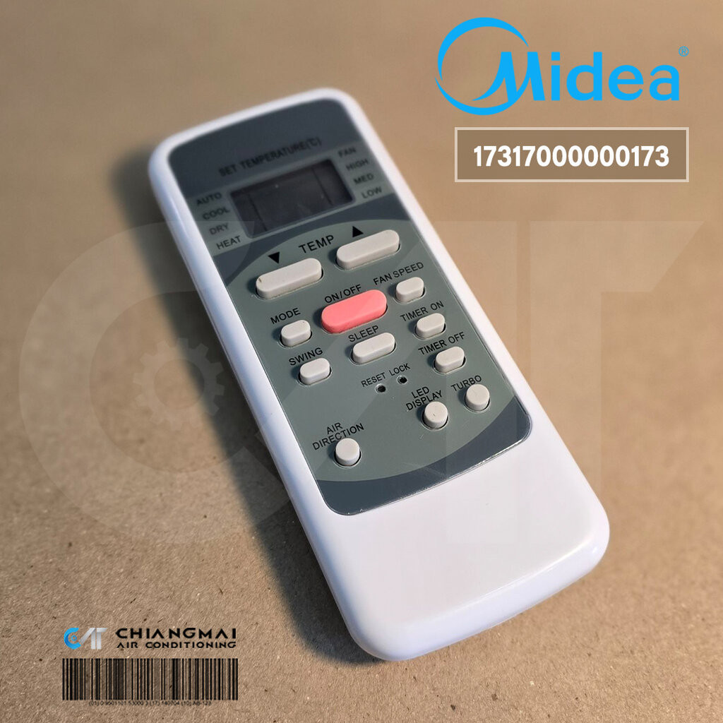 17317000000173 รีโมทแอร์ Midea (Remote controller R51M/E) รีโมทแอร์ไมเ ...