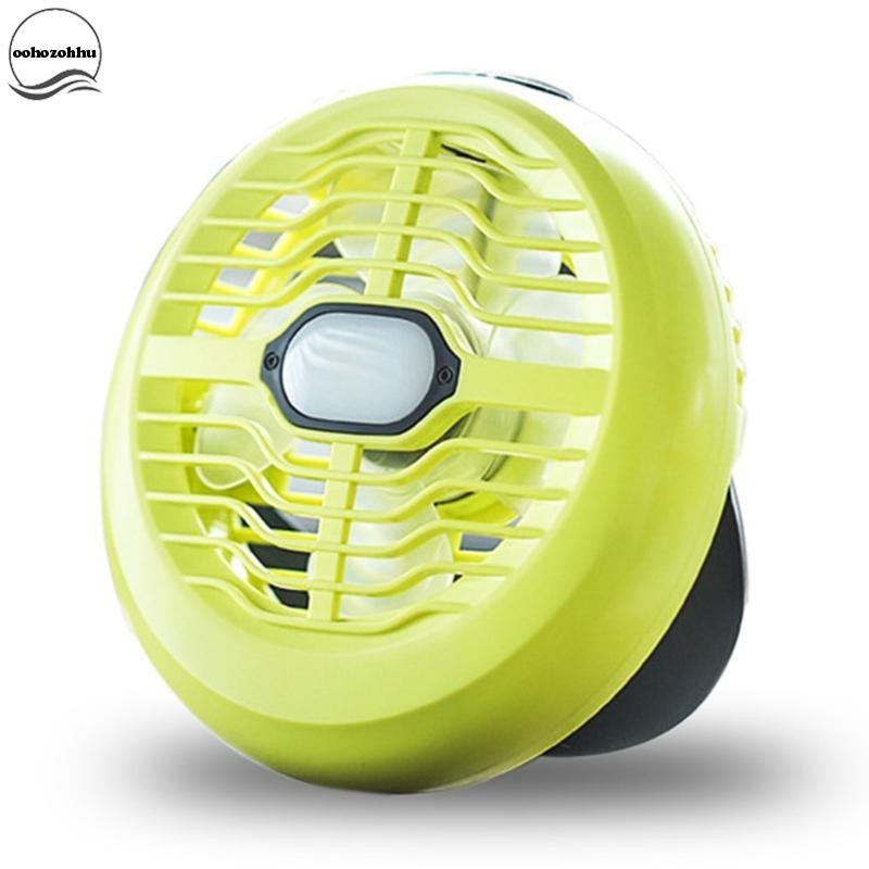 Ooh พัดลมตั้งแคมป์ USB พร้อมโคมไฟ LED ชาร์จแบตเตอรี่ แบบพกพา 5V ...