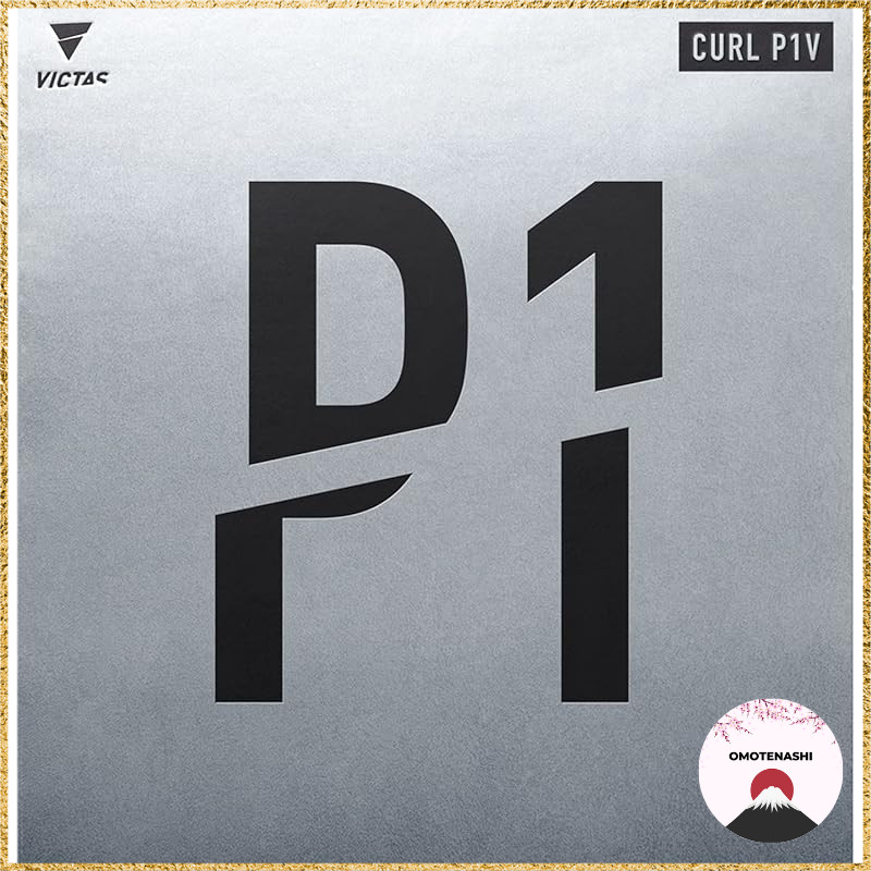 VICTAS CURL P1V Table Tennis Rubber - Pips-in Rubber - Available in Red and Black, Multiple ...