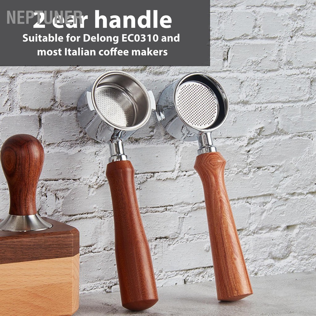 NEPTUNER Portafilter 51mm 2 Ears Bottomless Coffee Handle สแตนเลสสำหรับ ...