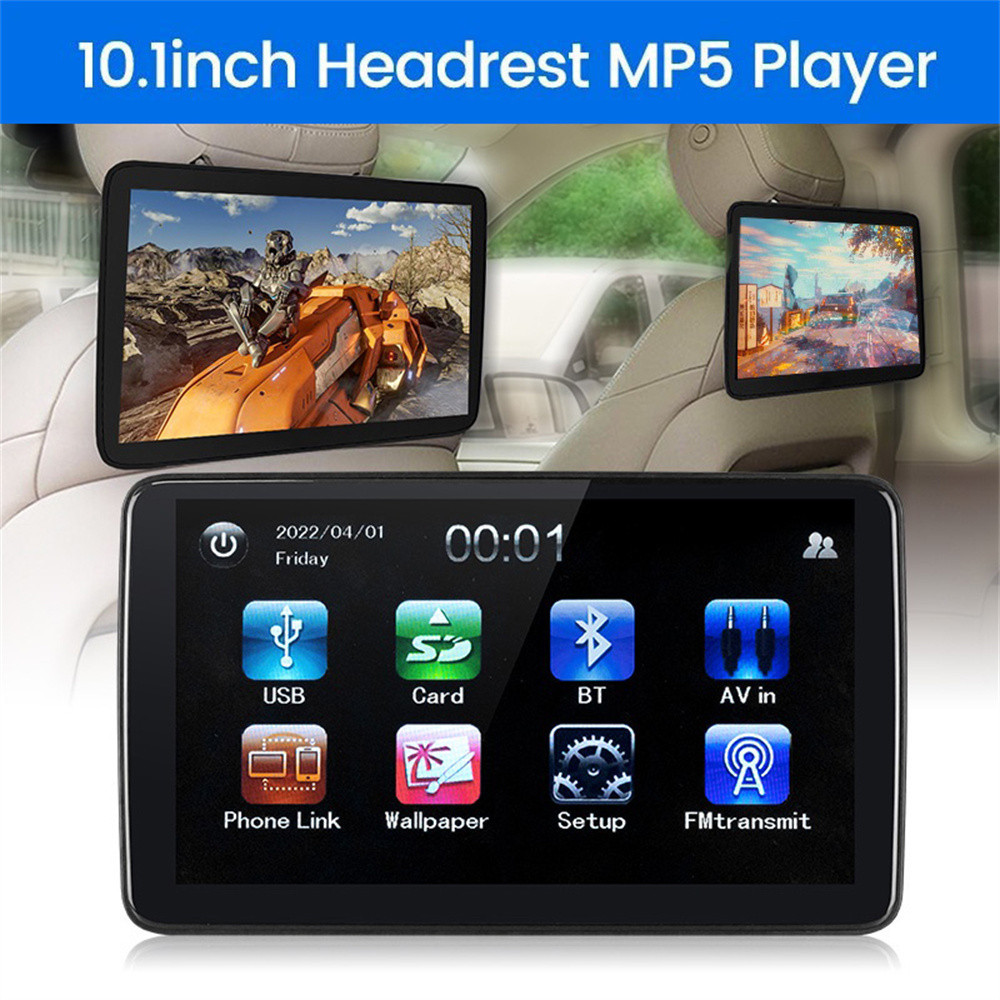 เครื่องเล่นมัลติมีเดีย MP5 HD 10 นิ้ว รองรับ USB TF BT สําหรับรถยนต์ ...