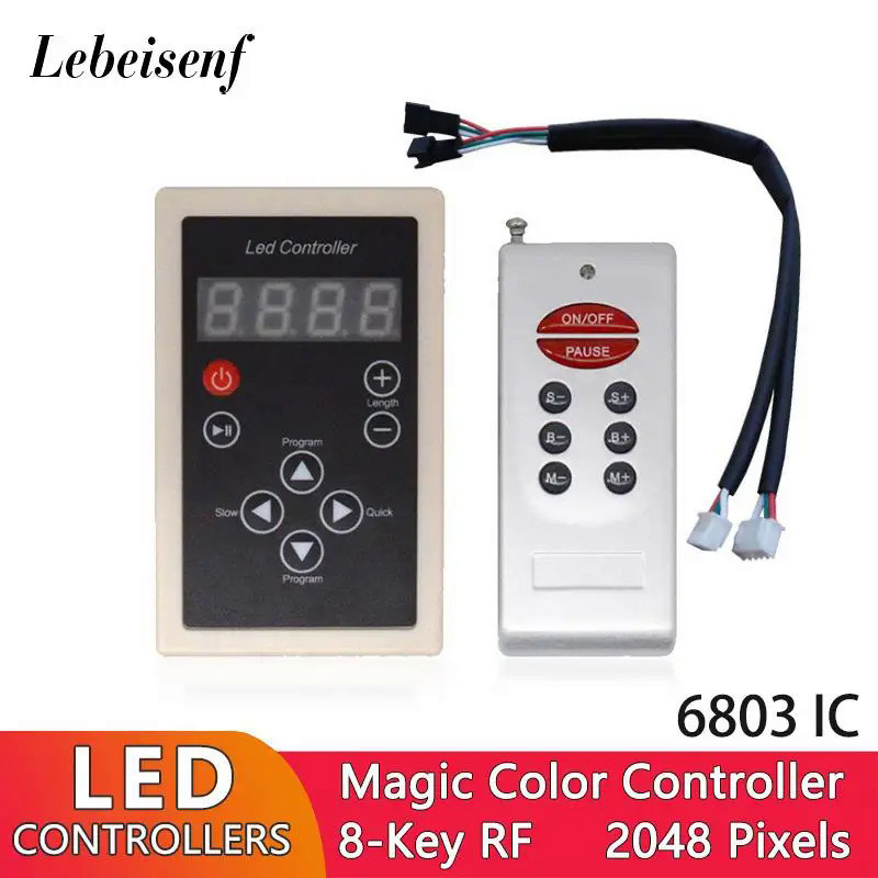 Led 6803 IC 5050 ดิจิตอลแอดเดรส RGB Magic Light Bar Controller Dimmer ...