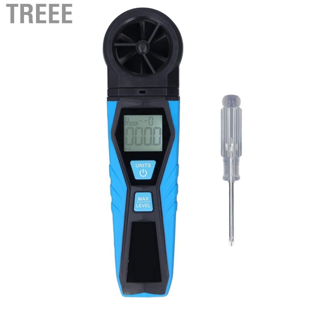 Treee Handheld Anemometer Wind Speed Meter Accurate LCD 180° Fan ...