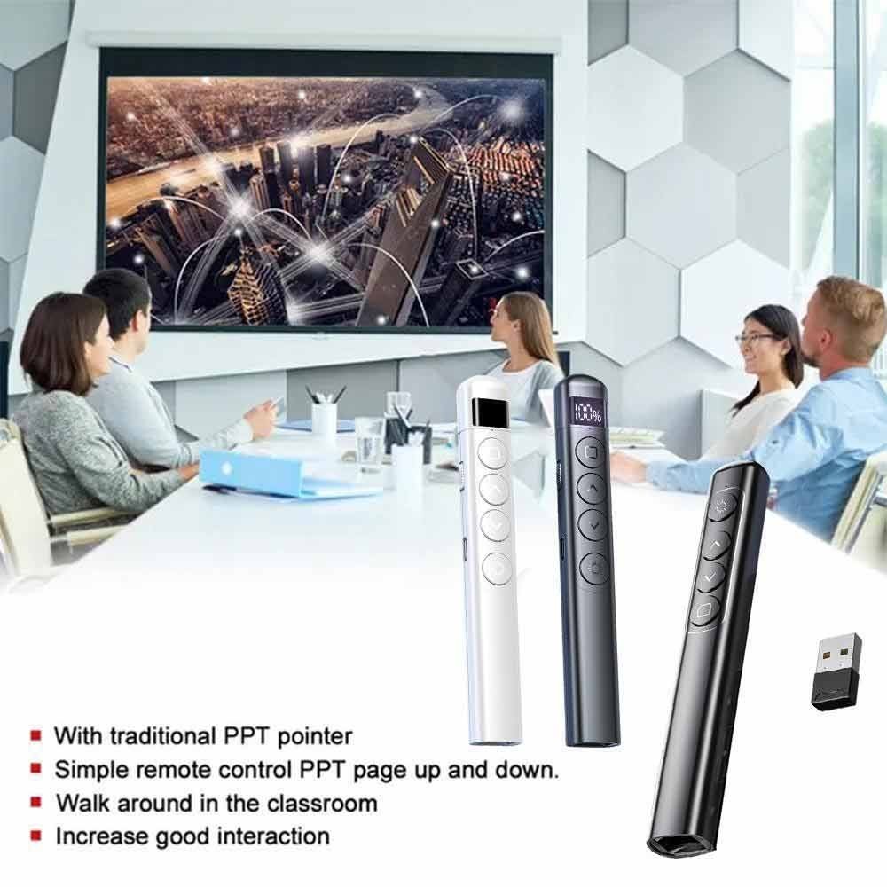 Wireless USB Presenter Clicker for Powerpoint Presentation Pointer PC ...