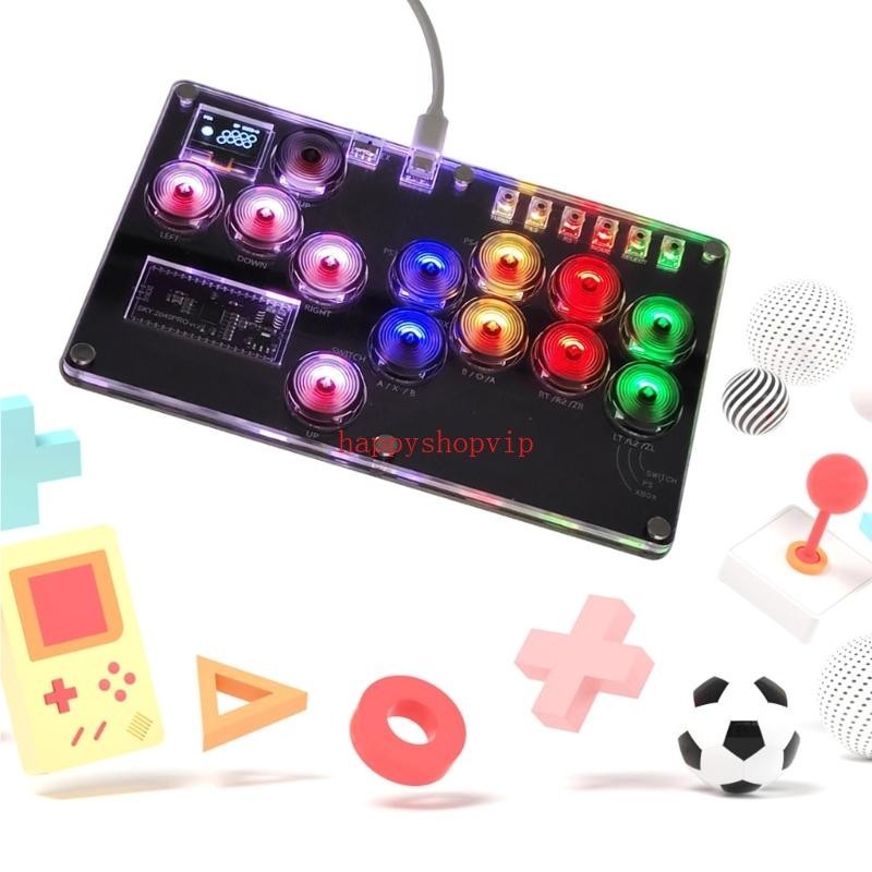 Hsv Fightingbox Arcade Fight Stick SOCD Led Mini Hitbox Controller คีย์บอร์ดเกมมิ่ง | Shopee ...