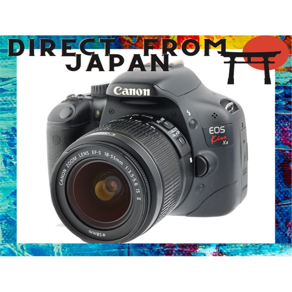 [มือสอง]《คุณภาพดี》Canon EOS Kiss X4 + EF-S 18-55mm F3.5-5.6 IS II 18 ล้านพิกเซล APS-C กล้อง ...