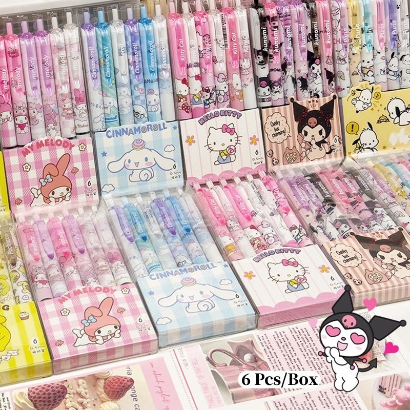 SANRIO ปากกาหมึกเจล 0.5 มม. ลายการ์ตูน Kuromi Mymelody น่ารัก แห้งเร็ว ...