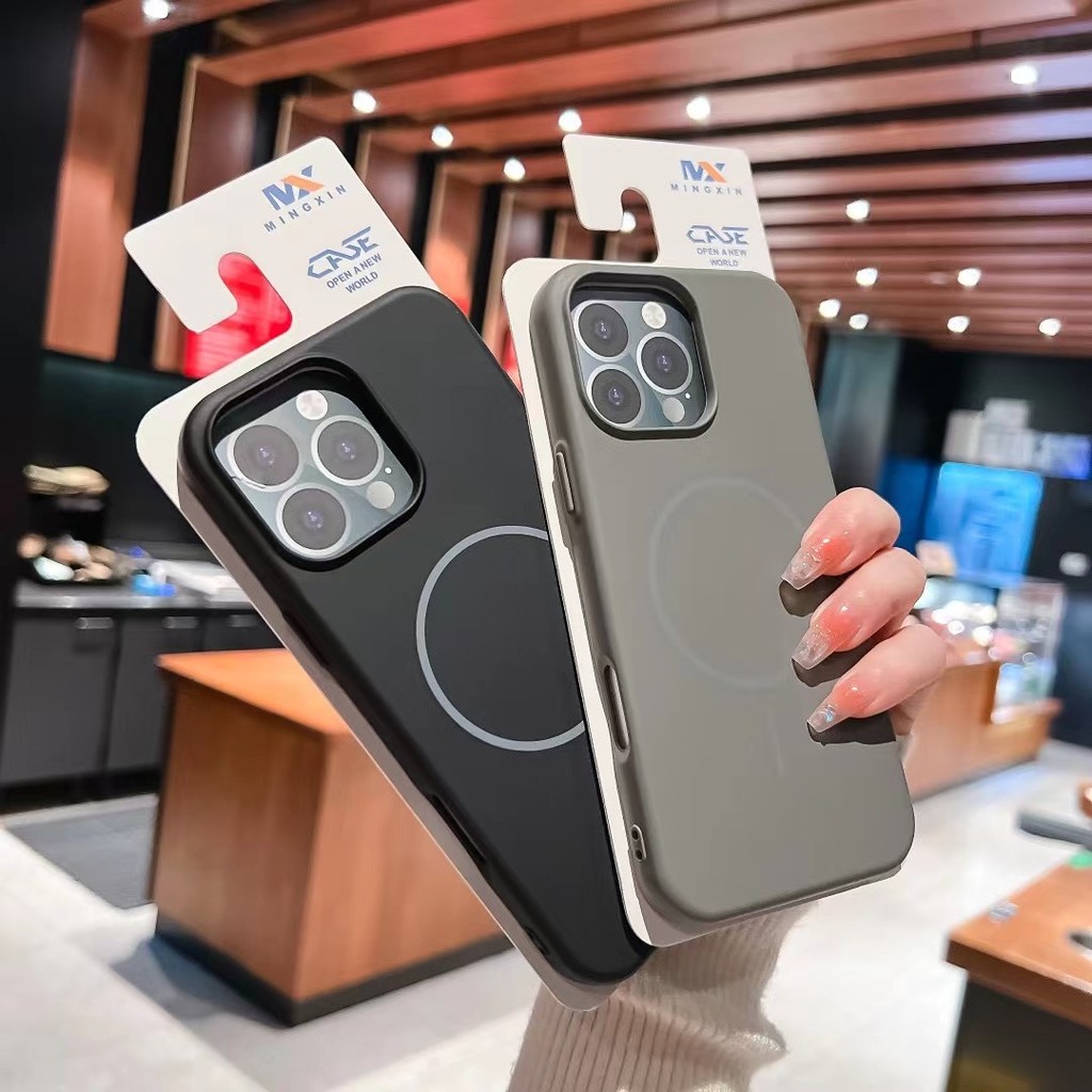 ใหม่ Matte Magnetic เคสโทรศัพท์ iP16 ProMax สําหรับ iPhone 11 12 13 14 ...