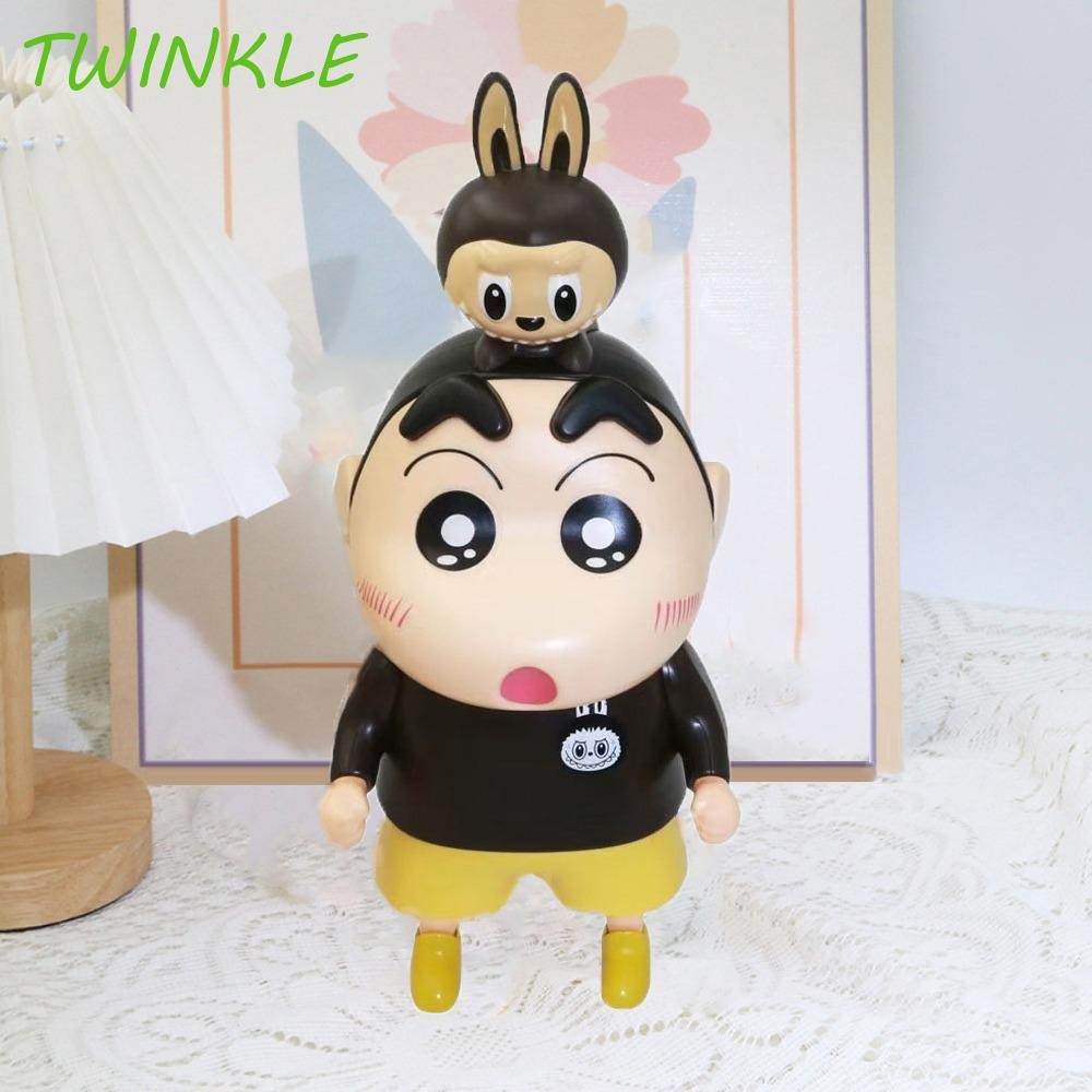 Twinkle1 Labubu Crayon Shin Chan Piggy Bank, Saving Tank รูปรุ่น Labubu ...