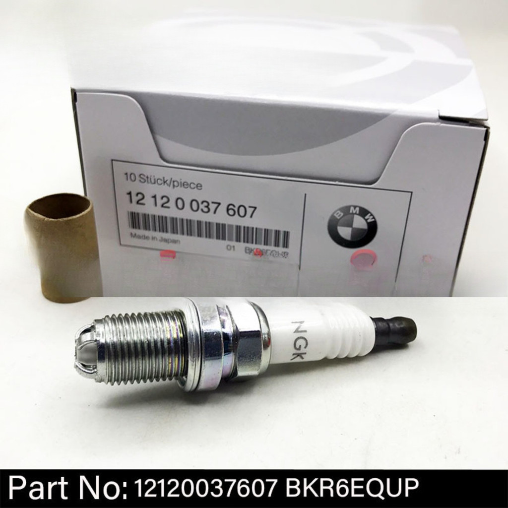 ต้นฉบับ BKR6EQUP IRIDIUM SPARK PLUG 12120037607 (1s) สําหรับ BMW E34 E36 E38 E39 E46 M62 E65 M54 ...