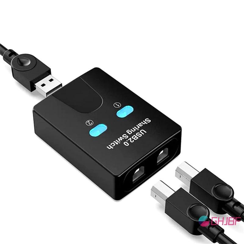 Ghjbf] USB2.0 Flip Coverer Hub USB Switch Printer Sharer Two Computers ...