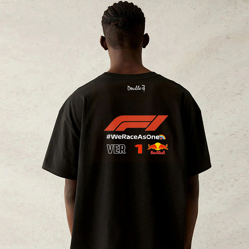 เสื้อยืดแขนสั้น พิมพ์ลาย Attitude F1 Racing Red Bull Racing Fans Cheer ...