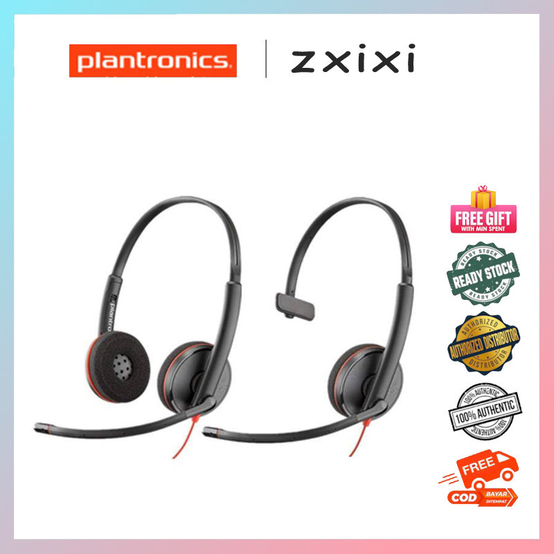ของแท้ Plantronics Blackwire C3220 ชุดหูฟังไมโครโฟน ลดเสียงรบกวน เชื่อม ...