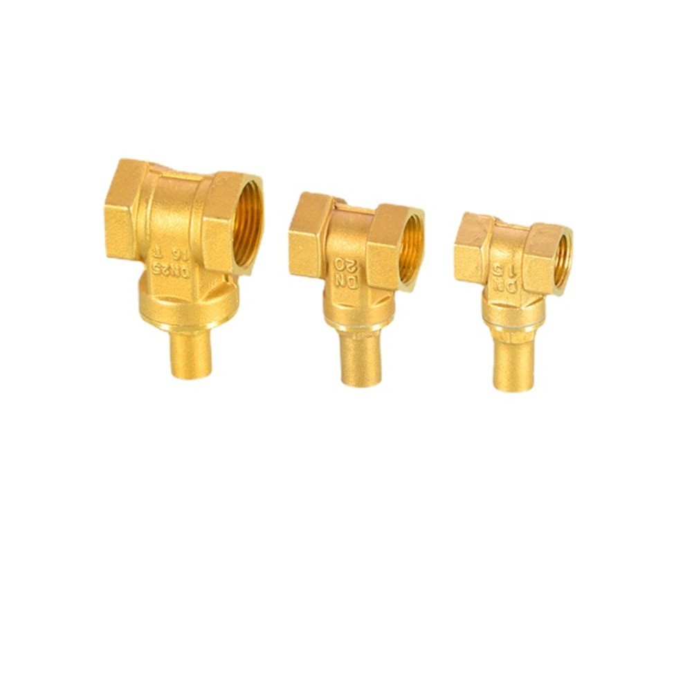 [XCF] Dn15 DN20 วาล์วล็อกทองแดง ทรงสามเหลี่ยม ด้านใน 3.3 ซม. กันขโมย ...