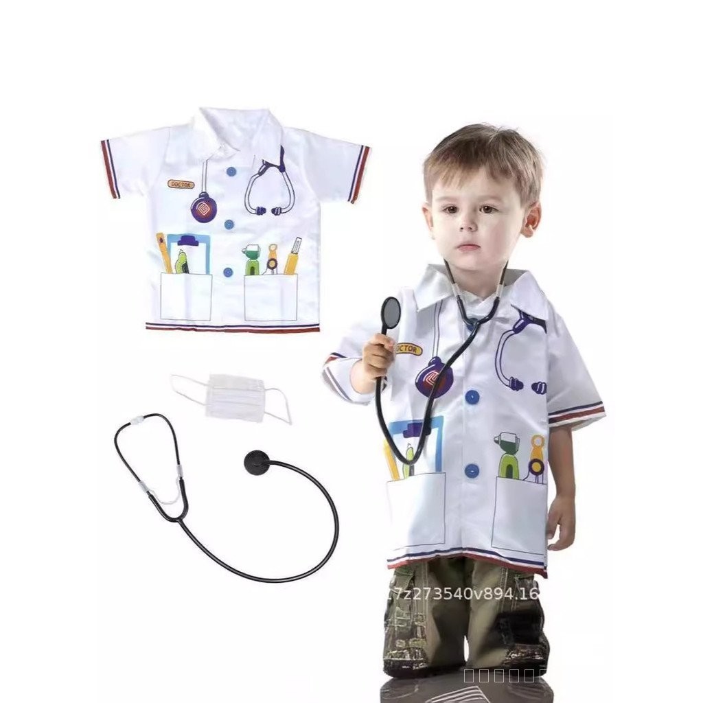 Halloween Children Police Uniform Little Doctor Fire Suits Nurses ...