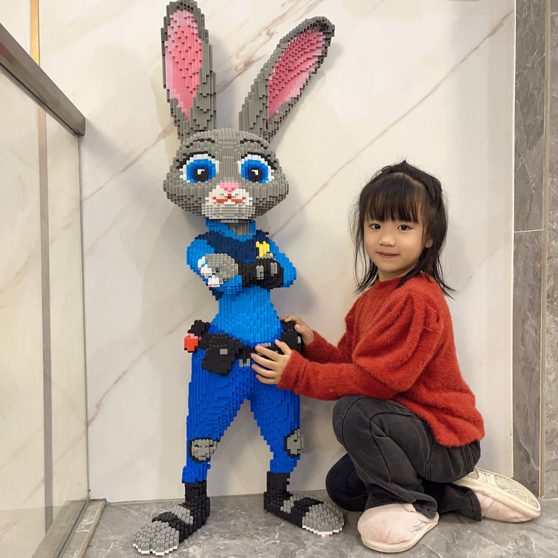 บล็อกตัวต่อเลโก้ Disney Zootopia Nick Fox Judy Rabbit ขนาดใหญ่ 65-100 ...