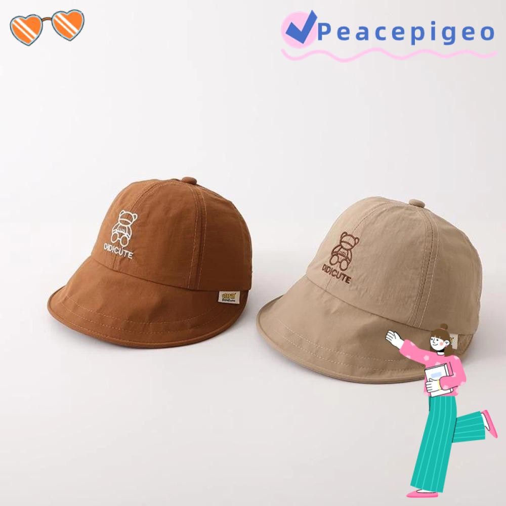 Peacepigeo หมวกกันแดด, หมวกเด็กสีทึบปีกขนาดใหญ่, หมวกพีคผ้าฝ้ายแบบปรับได้เด็กฤดูร้อน | Shopee ...