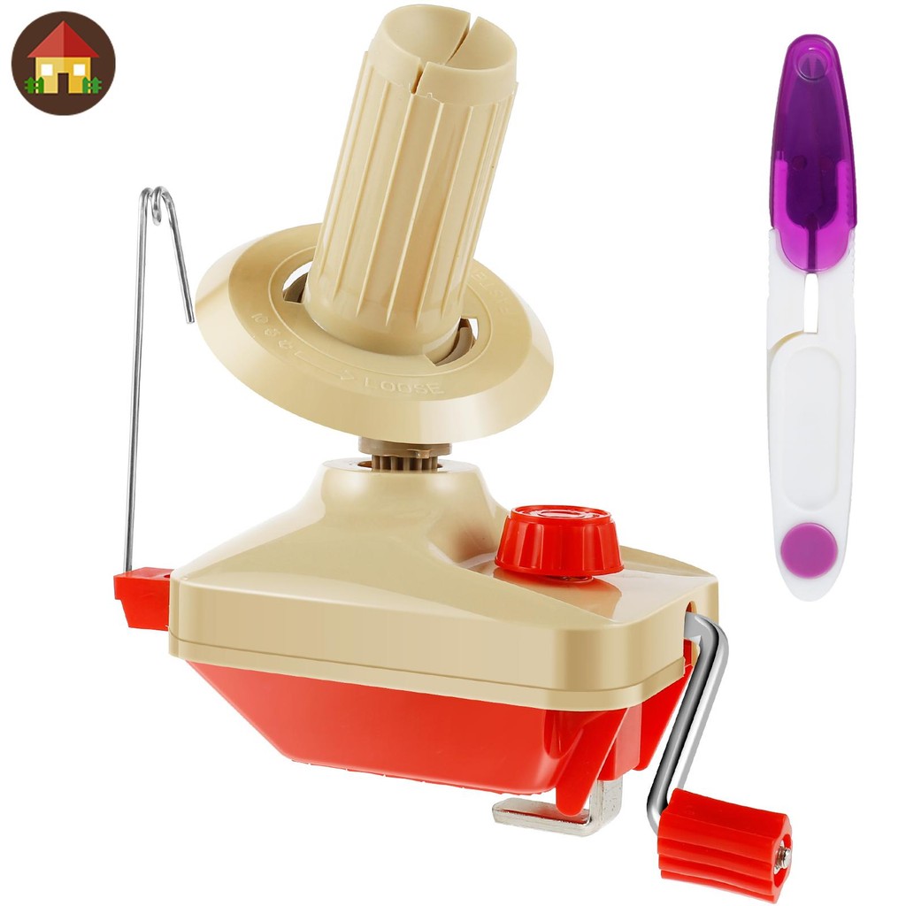เส้นด้าย Ball Winder Hand ดําเนินการ Wool Winder พร้อมกรรไกรแบบพกพา ...