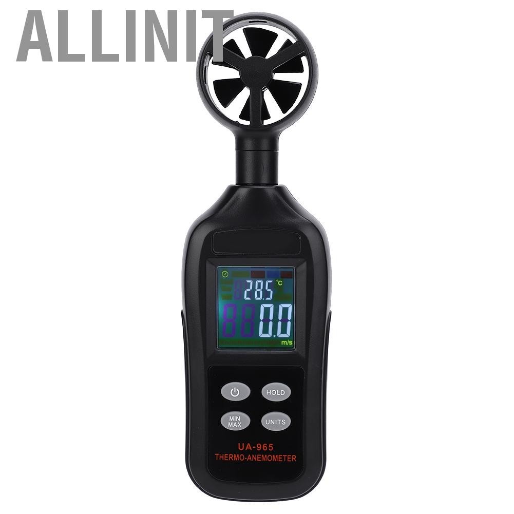 Allinit UA965 Hand‑Held Anemometer Digital Wind Speed Meter | Shopee ...