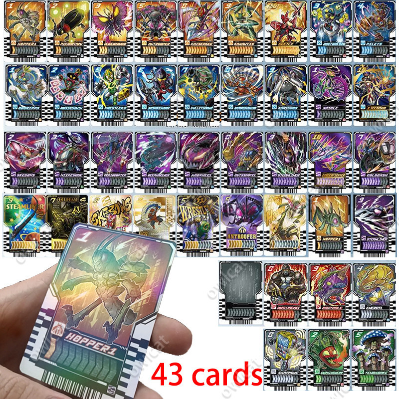 Set Ride Chemy Card (Bright Colors / Laser Color) dx size Kamen Rider ...