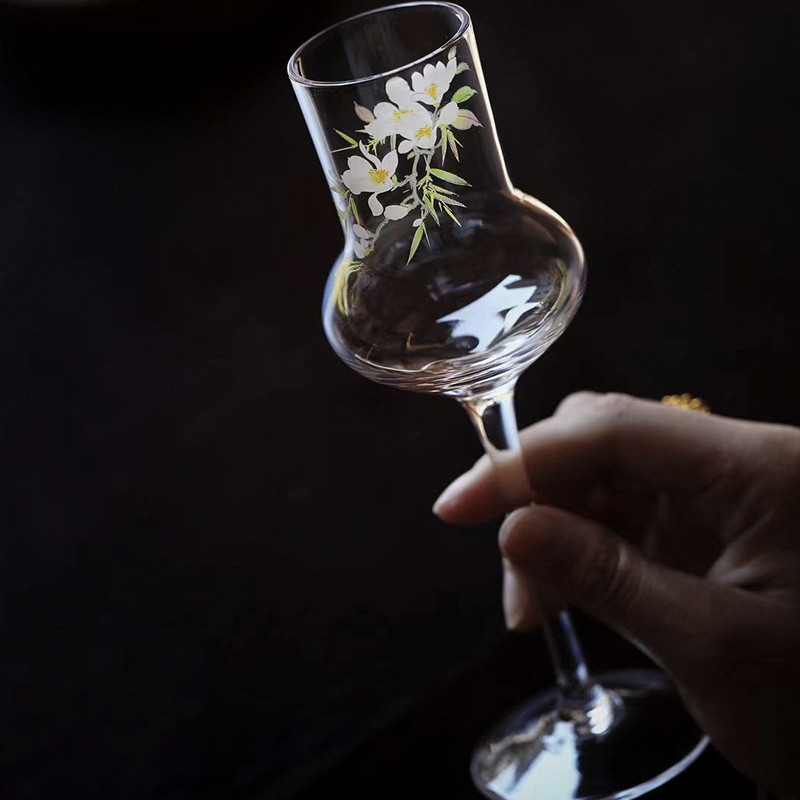 ใหม่สไตล์จีนเย็นแก้วสีเขียวถ้วยน้ําชาบ้านชาชิม ก oblet ผู้เชี่ยวชาญ ...