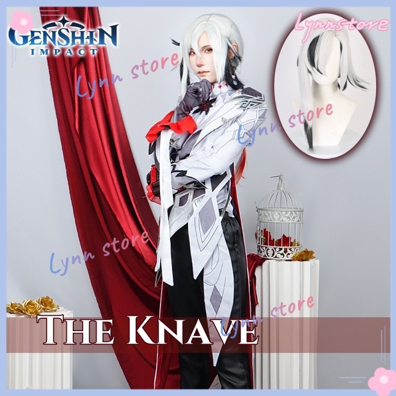 Genshin ARLECCHINO ชุดคอสเพลย์ SNEZHNAYA FATUI THE KNAVE เครื่องแต่งกายคอสเพลย์ วิกผม ชุดงานรื่น ...