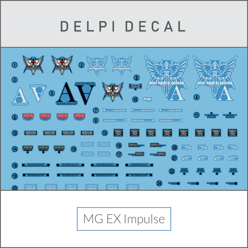 Delpi Water Decal (ดิแคลน้ำ) MG Ex Impulse Gundam | Shopee Thailand