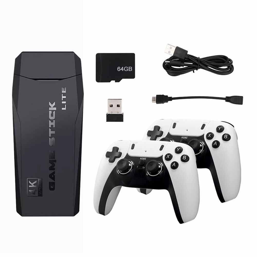 20000+ 4K HDMI TV Video Game Stick Retro Gaming Console w/ 2 Wireless ...
