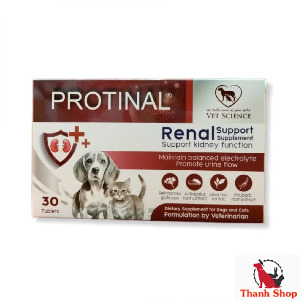 Protinal Renal Support Supplemant วิตามินบำรุงไต ชนิดเม็ด สำหรับสัตว์ ...