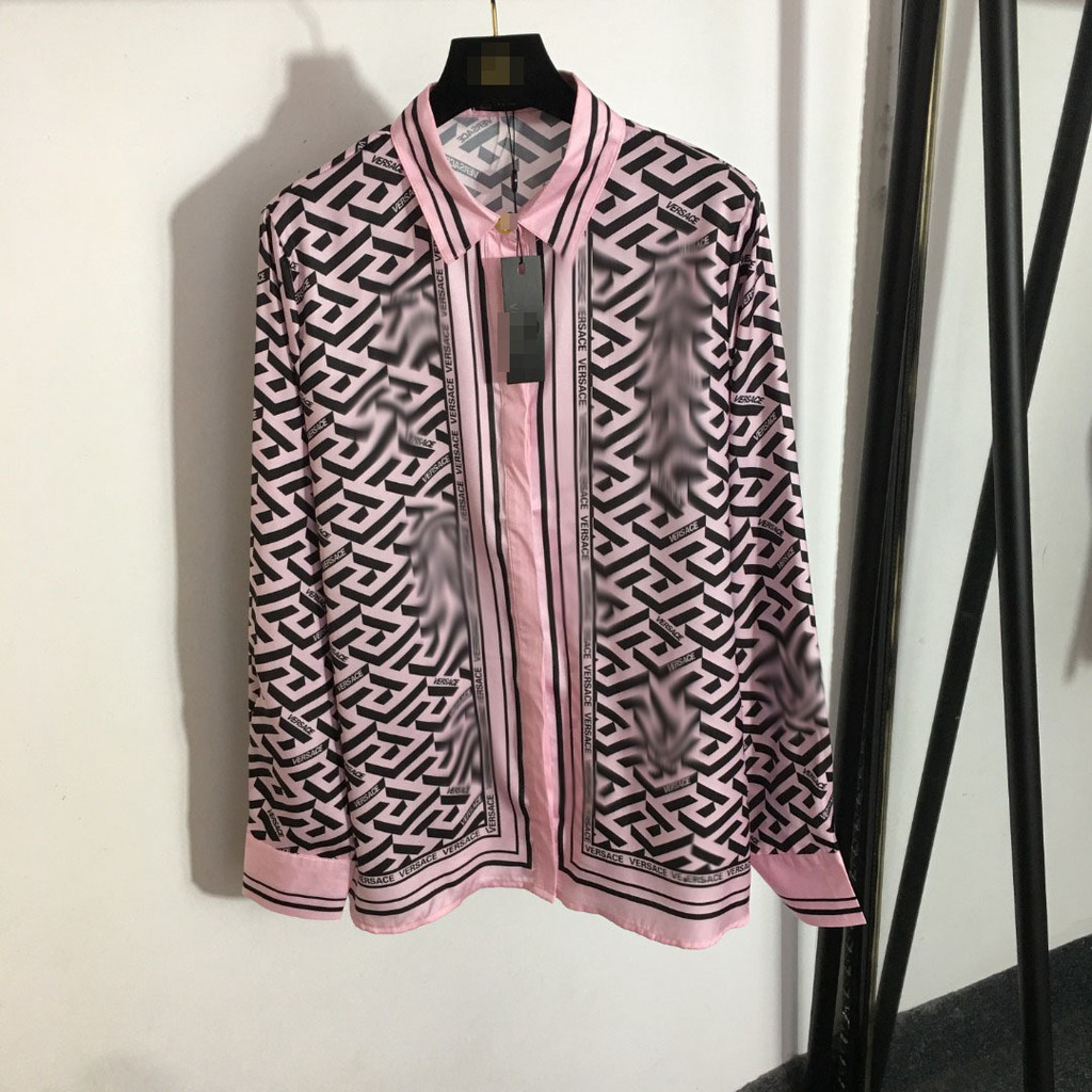 Versac * เสื้อเชิ้ตแขนยาว คอปก พิมพ์ลายตัวอักษร 3D | Shopee Thailand