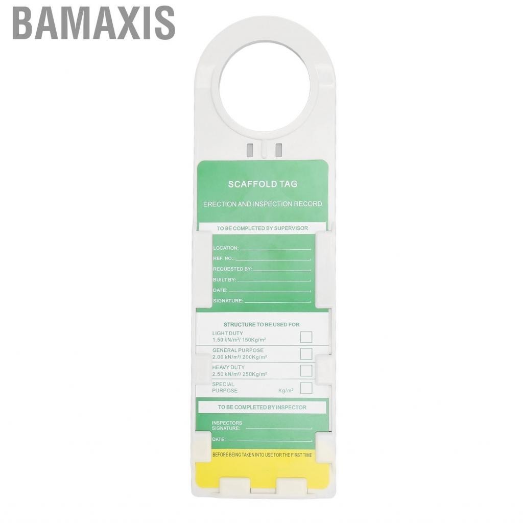 Bamaxis Safety Inspection Tag for Accident Prevention Bracket Warning ...