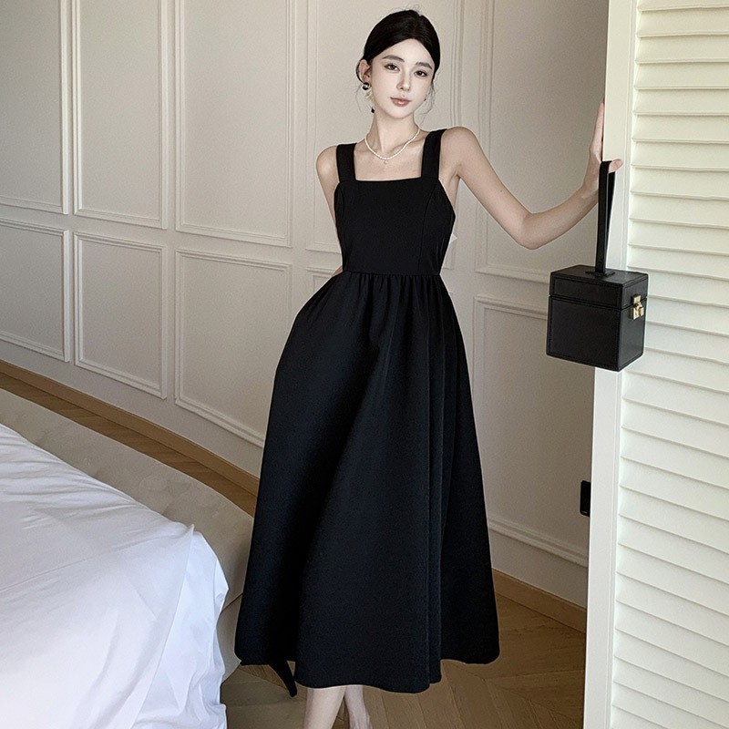 Ybtb ชุดเดรส สายคล้องคอ เปิดหลัง ประดับโบว์ 2786 | Shopee Thailand