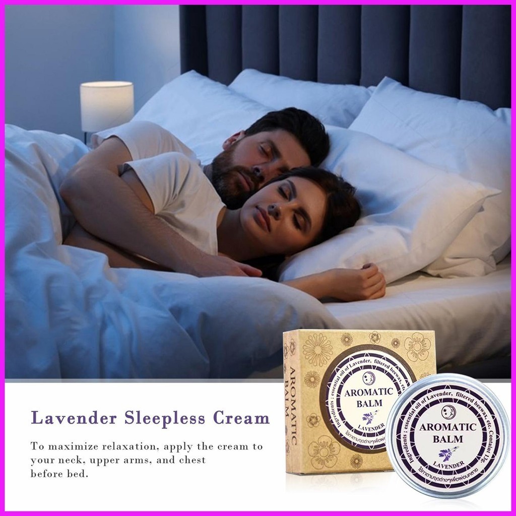 Lavender Sleep Cream บาล์มออร์แกนิก สลีปปิ้งครีม 13 กรัม ช่วยให้นอนหลับ ...