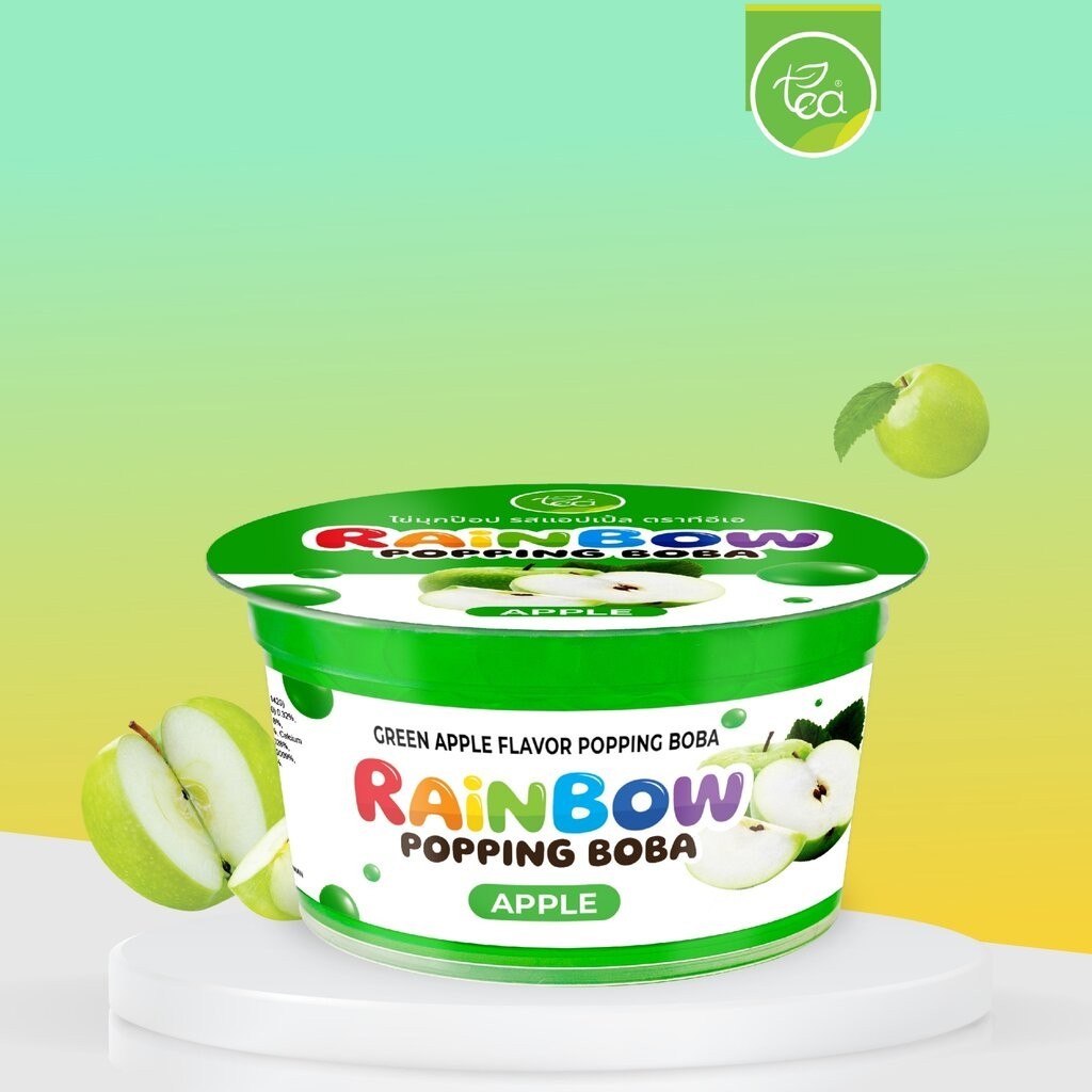 มุกป๊อป ไข่มุกป๊อป แอปเปิ้ล 130 กรัม เรนโบว์ป๊อปปิ้ง ป๊อปปิ้งโบบา เม็ด ...