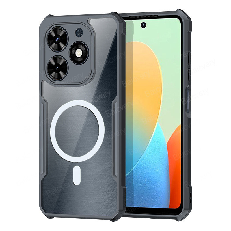 Itel A50 4G A667LP กรณีคุณภาพสูง Hard Silicon แม่เหล็กชาร์จไร้สายฝาครอบ ...