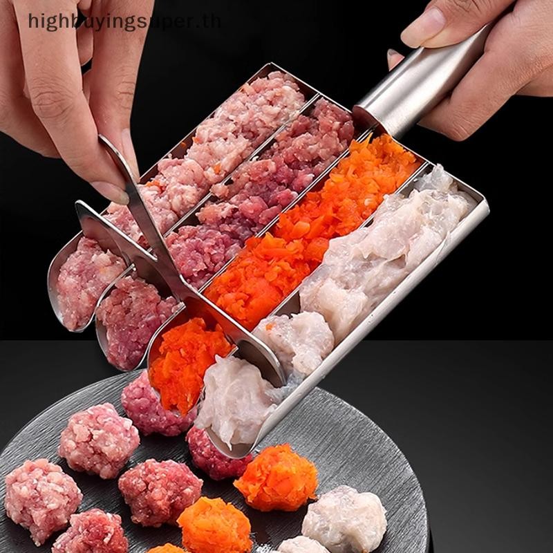 Hrth Easy-Release Non-Stick Meatball Maker ชุด-คู่มือช้อนลูกชิ้นสําหรับ ...