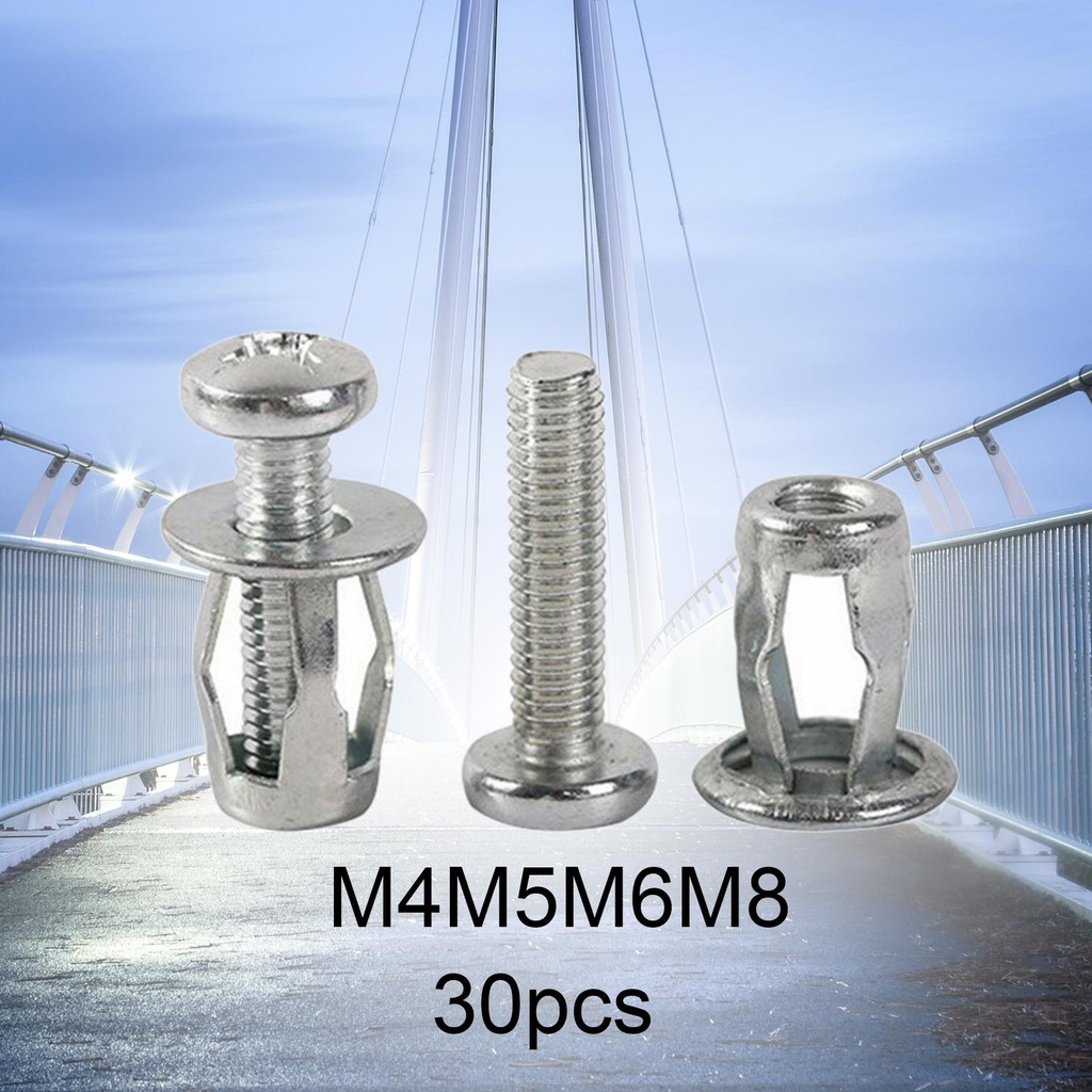 [ 30 ชิ้น Petal Rivets Expansion Hollow Wall Anchors สกรูพุกสําหรับ ...