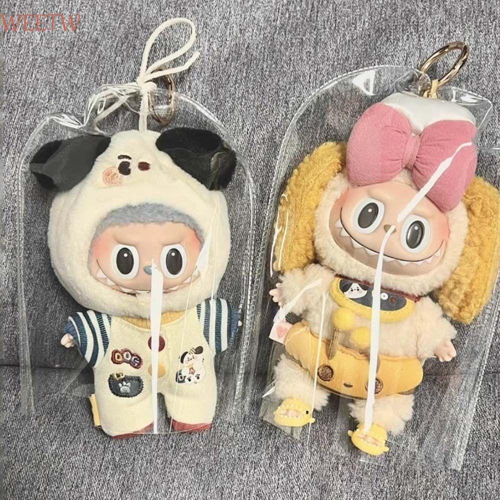 Weekw Labubu กระเป๋าแสดงขาออกพร้อม Keychian Labubu Doll Walking Bag ...