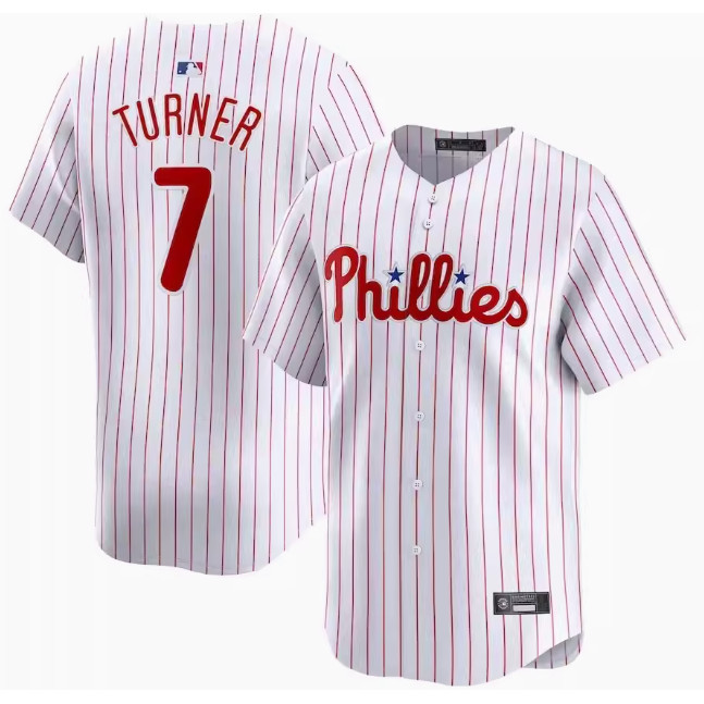 Ml B Philadelphia Phillies Phillphia Phillies ชุดเบสบอล 7 #Turner เสื้อ ...