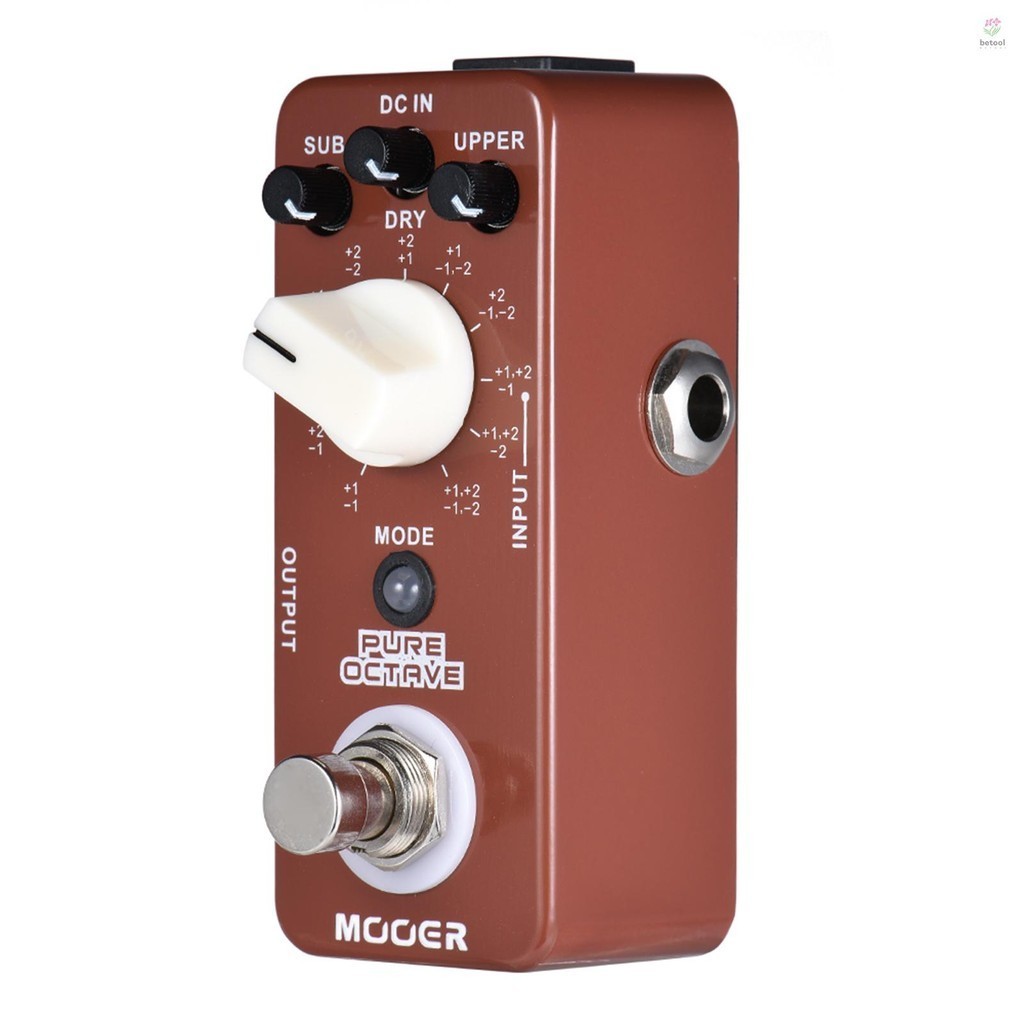 Btt MOOER PURE Octave แป้นเหยียบเอฟเฟคกีตาร์ แบบโลหะ ขนาดเล็ก 11 โหมด ...